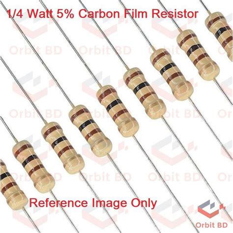Carbon Film Resistor 20k Ohm 1 4w 5 100pcs Bd