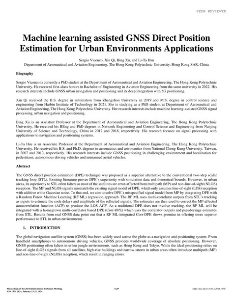 pdf machine learning assisted gnss direct position estimation for