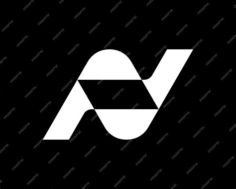 premium vector letter n monogram isolated overlap geometric