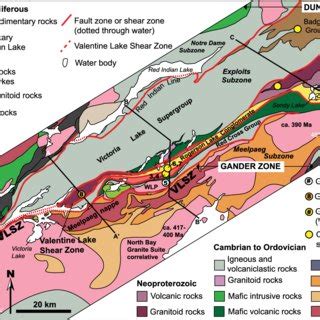 Field Photographs And Photomicrograph Central Newfoundland A