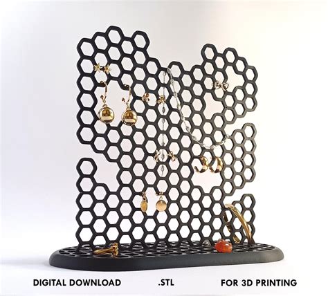 3d Print File Earring Stand Stl Jewelry Organizer Design Unique T