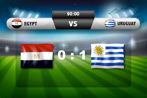 스포츠 스코어 보드 템플릿 무료 벡터