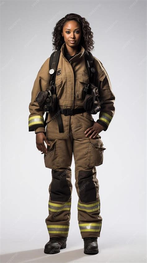 Premium Photo A Fireman Wearing A Firefighter Uniform And Firefighter