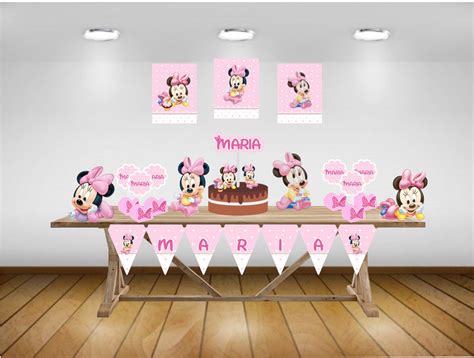 Kit Festa Minnie Rosa Elo7 Produtos Especiais