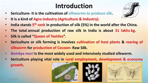 Introduction To Sericulture Pptx