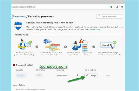 Microsoft Edge Is Incorporating A Change Your Password Feature Into Its Interface