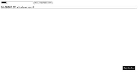 Color Input Codesandbox