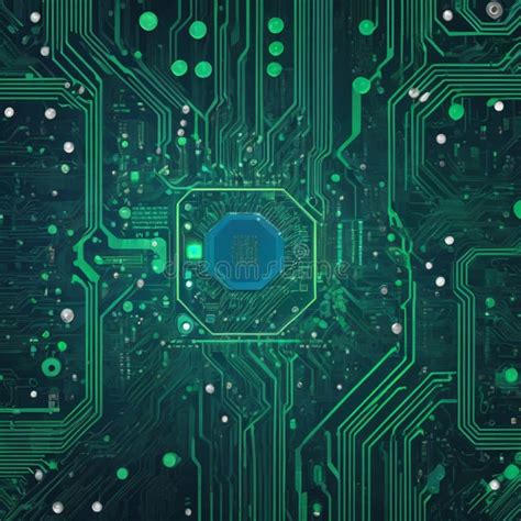 A Computer Circuit Board With A Cpu Chip On It Computer Graphics Texture Of Electronic Circuit