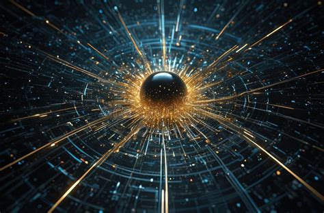 3d Quantum Computing Concept Abstract Digital Particles Tech Industry Research Presentations