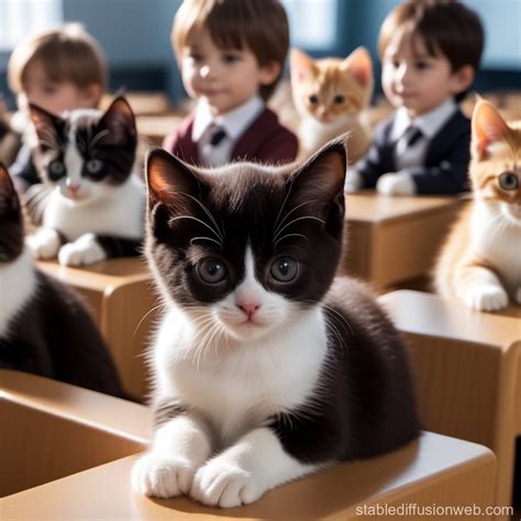 Quiet Kitten In Cat Class Stable Diffusion Online