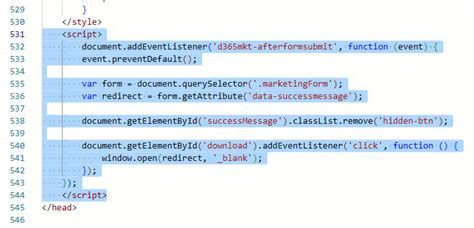 Display Download Button After Realtime Form Submission