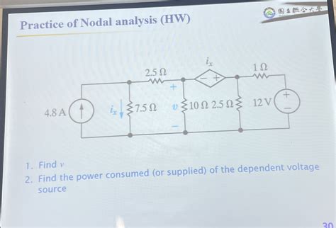 Solved Practice Of Nodal Analysis HW Find V Find The Chegg