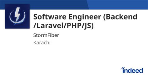 Software Engineer Backend Laravelphpjs Karachi