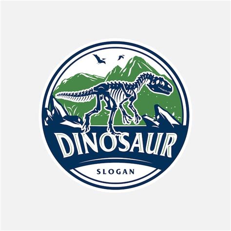 Premium Vector Dinosaur Skeleton Logo Design Vector Illustration