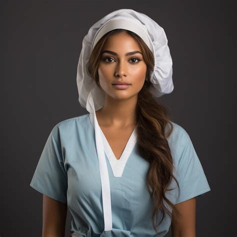 Premium Photo A Indian Nurse Isolated On White Background