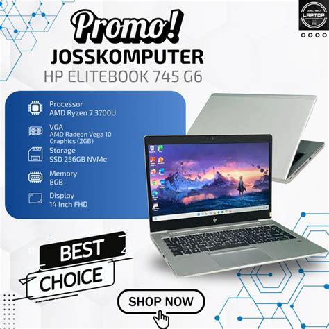 Jual HP ELITEBOOK 745 G6 AMD RYZEN 7 3700U RAM 8GB SSD 256GB 14 FHD Shopee Indonesia