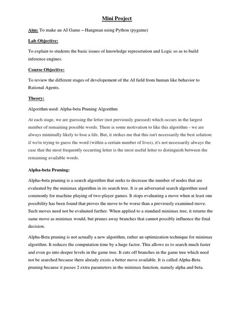 mini project aim to make an ai game hangman using python pygame