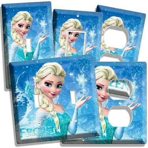 Elsa Switch Plates Frozen Room Decor Girl Room Frozen Room