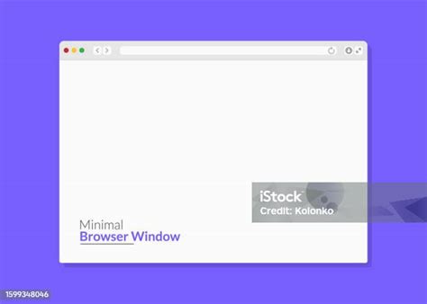 웹 브라우저 창 플랫 페이지 모형의 컴퓨터 또는 인터넷 프레임 템플릿 디자인 빈 화면 웹 브라우저 0명에 대한 스톡 벡터 아트 및 기타 이미지 Istock