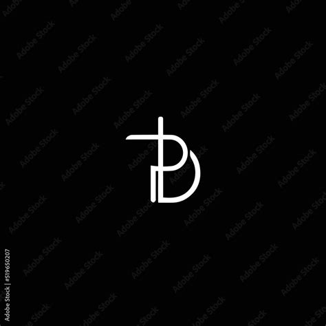 Pb Bp Logo Design Creative Minimal Letter Bp Pb Monogram Stock Vector