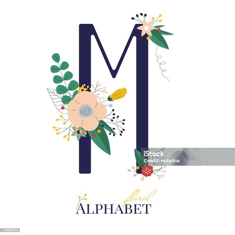 Huruf Bunga M Ilustrasi Stok Unduh Gambar Sekarang Alam Alfabet Buku Istock