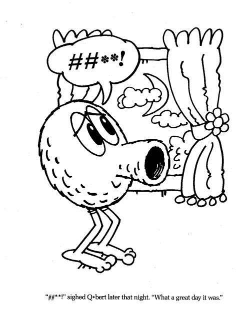 Qbert Coloring Pages From Wreck It Ralph Flexgoods