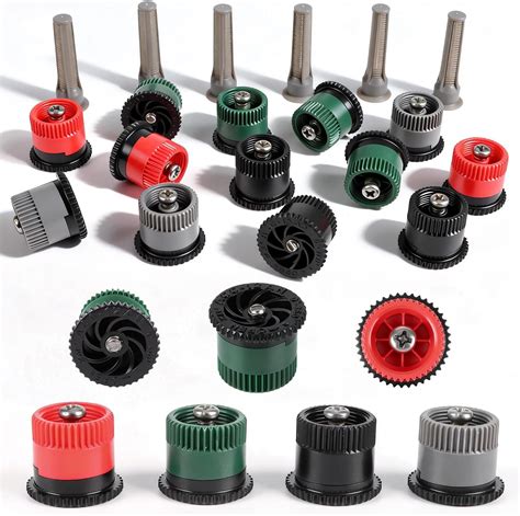 Foxrose 16 Pcs Variable Arc Nozzle Sprinkler Heads