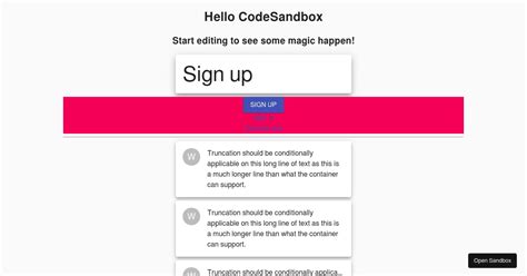 Test Mui Codesandbox