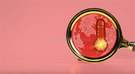 Global Warming And Greenhouse Effect Concepts Close Up Of Hot Degree Weather Thermometer High