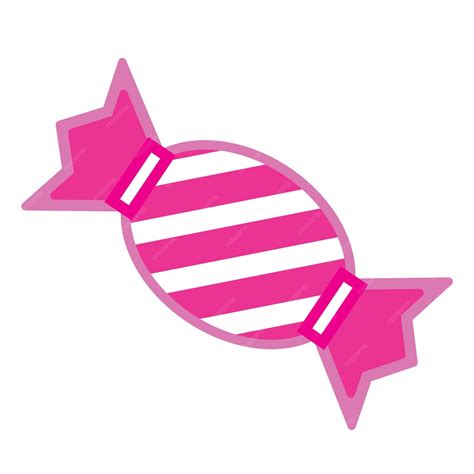 Premium Vector Cute Pink Candy Cartoon Vector Image