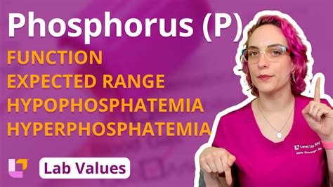 Phosphorus P Nursing Lab Values For Ati Hesi Or Nclex Leveluprn