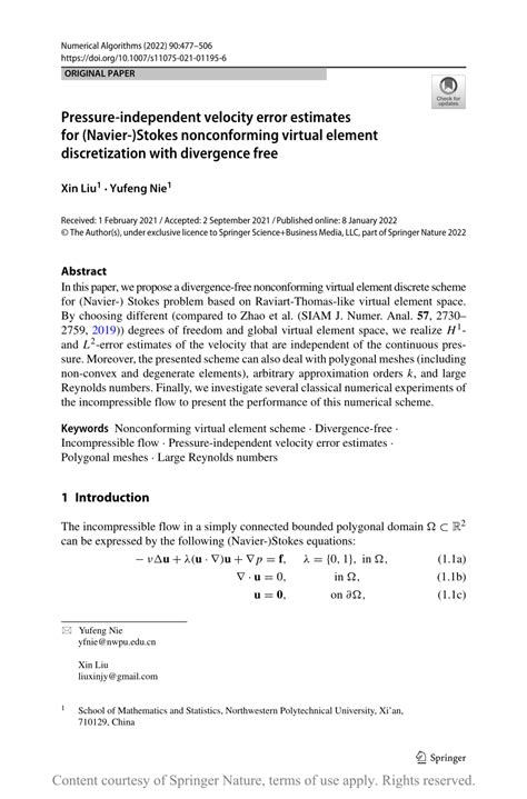 Pressure Independent Velocity Error Estimates For Navier Stokes