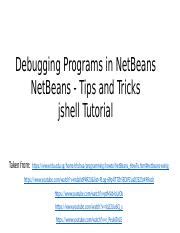 Debugging Programs In NetBeans Tips Tricks And Jshell Tutorial Course Hero