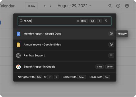 Quick Search Rambox Workspace Simplifier