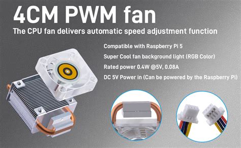 Raspberry Pi 4 B 3b Ice Tower Cpu Rgb Led Light Cooling Fan 52pi Store