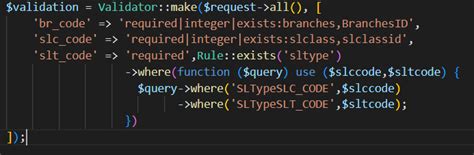Laravel Validator Check If Two Columns Exist In Same Table Stack