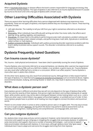 Types of Dyslexia - reading disorder types | PDF