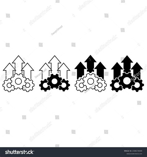 Operations Icon Vector Set Workflow Illustration Stock Vector Royalty Free
