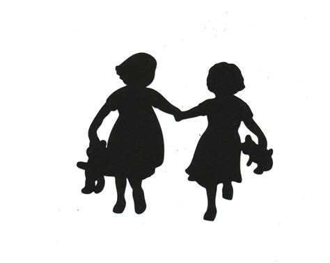 Free Sister Silhouette Cliparts Download Free Sister Silhouette