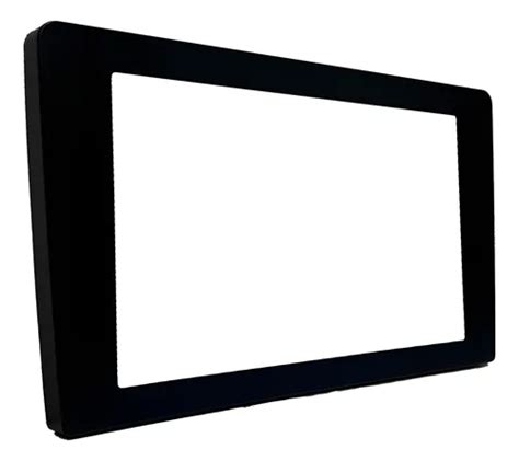 Moldura Multimídia 2din Aro Redutor De 9 Para 7 Polegadas Cor Preto