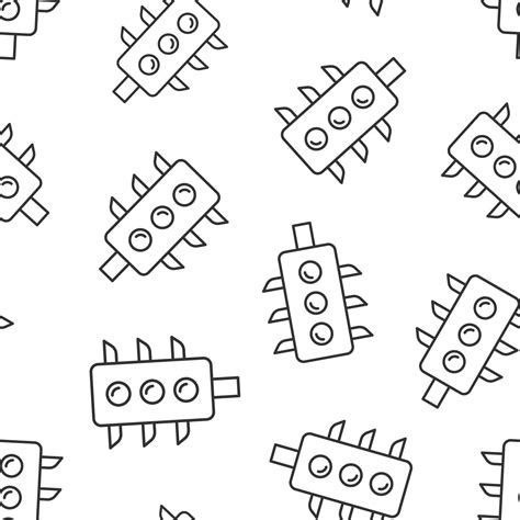 Semaphore Icon In Flat Style Traffic Light Vector Illustration On White Isolated Background