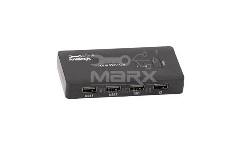 2 Port USB Display Manual KVM Switch Marx