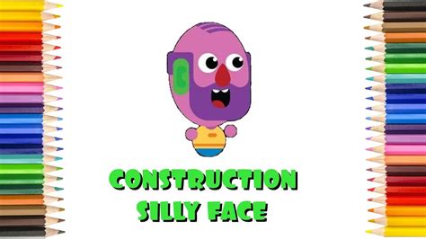 How To Draw Construction Silly Face From Charlies Colorform City