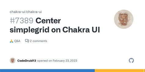 center simplegrid on chakra ui · chakra ui chakra ui · discussion 7389