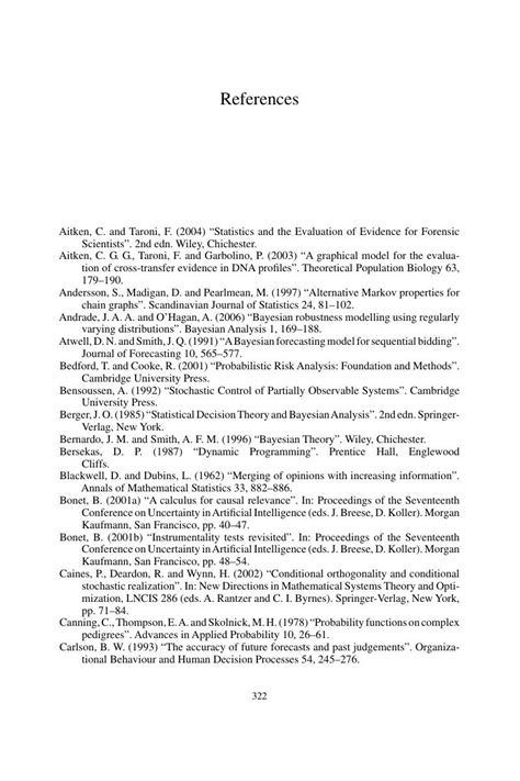 References Bayesian Decision Analysis