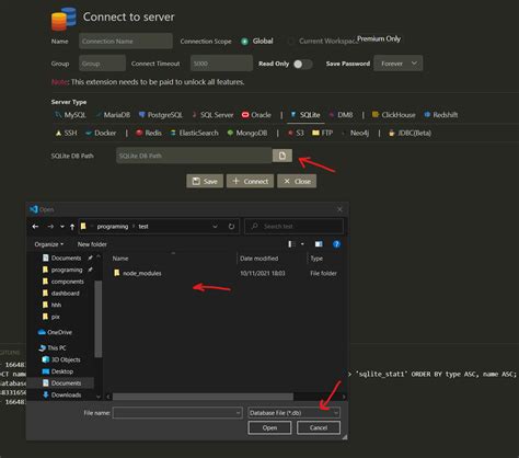 [bug] sqlite file can not be selected · issue 687 · cweijan vscode