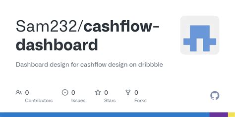 GitHub Sam232 Cashflow Dashboard Dashboard Design For Cashflow Design On Dribbble