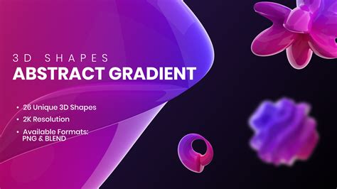 Gradient Abstract 3d Icon Pack 26 Free Download Art And Abstract 3d Icons Iconscout
