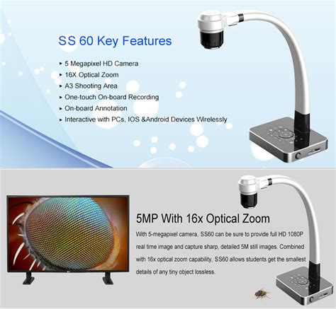 portable document visualizer usb vga hdmi wifi visualizer and visual