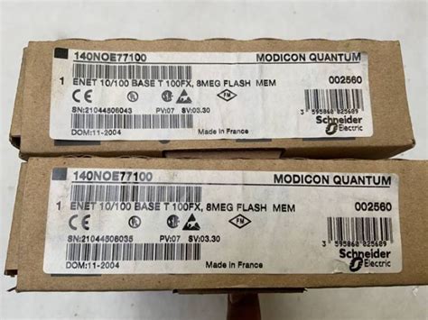 Schneider Modicon Quantum 140NOE77100 PLC Module Electronics CNC